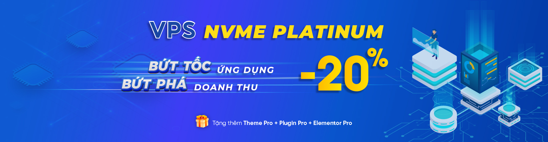 Thuê VPS Nvme Platinum Tăng Tốc ứng dụng - Bứt Tốc doanh thu